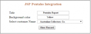 Integrating Pentaho reports with Java Web Application