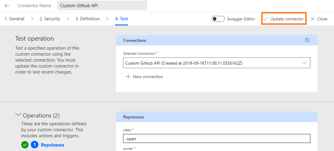 Custom Connector with Power Automate (MS Flow)
