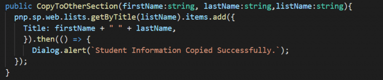 Spfx Extensions Listview Command Set