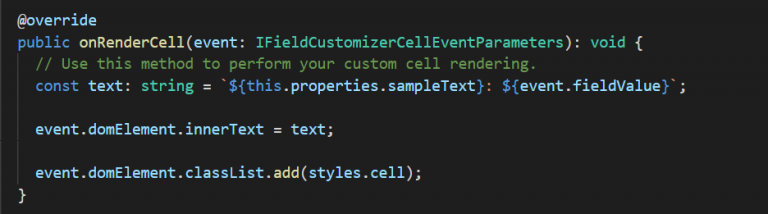 Sharepoint Framework Extensions Field Customizer Tatvasoft Blog