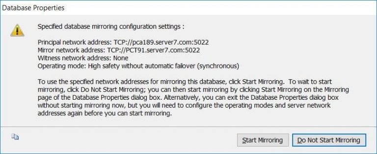 How to Configure Database Mirroring for SQL Server - TatvaSoft Blog