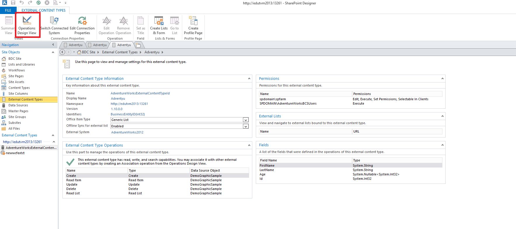 Implement Crud Operations On Sql Table Using External Content Type In Sharepoint