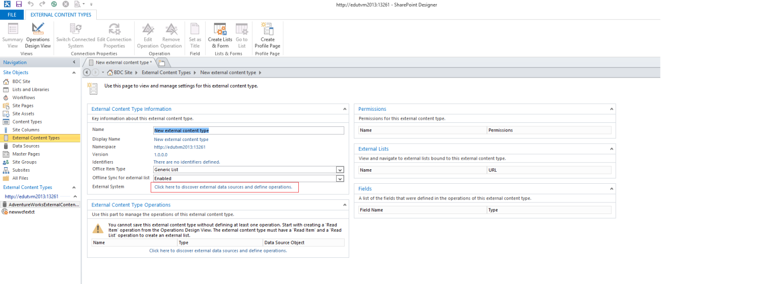 Implement CRUD Operations on SQL Table Using External Content Type in SharePoint?