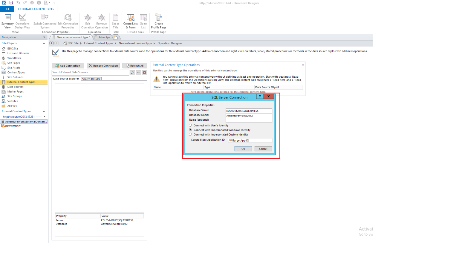Implement CRUD Operations on SQL Table Using External Content Type in ...