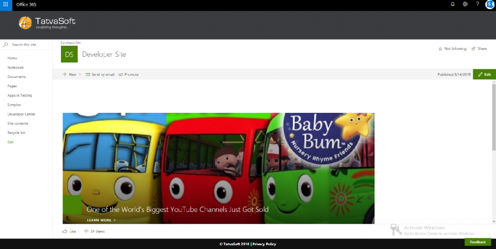 SharePoint Framework Extensions – Quick Tutorial - TatvaSoft Blog