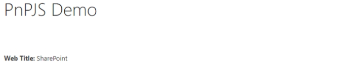 Use of PnP JS Core JavaScript Library - TatvaSoft Blog