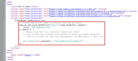 Use of PnP JS Core JavaScript Library - TatvaSoft Blog