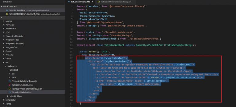 Build a Custom Chat Bot with SharePoint - TatvaSoft Blog