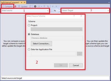 Compare Two SQL Server Databases Using SQL Server Data Tools